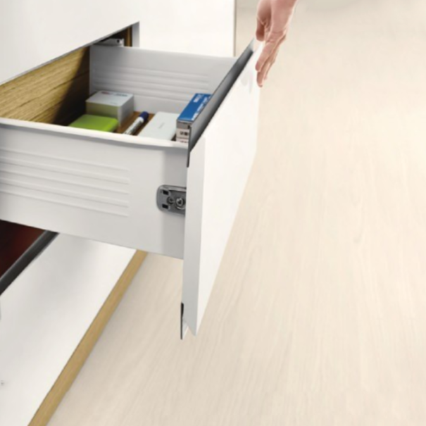 Μεταλλικό πλαϊνό metalbox DTC 500x150 mm λευκό