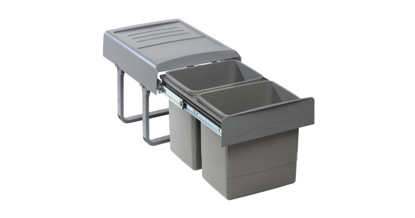 Κάδος απορριμάτων MEGA 40 2x15lt ανθρακί