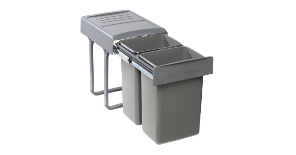 Κάδος απορριμάτων MEGA 40 2x20lt ανθρακί