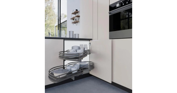 INOXA 846/60 Combi's 2 Γωνιακός μηχανισμός (φασόλι) αριστερός ανθρακί